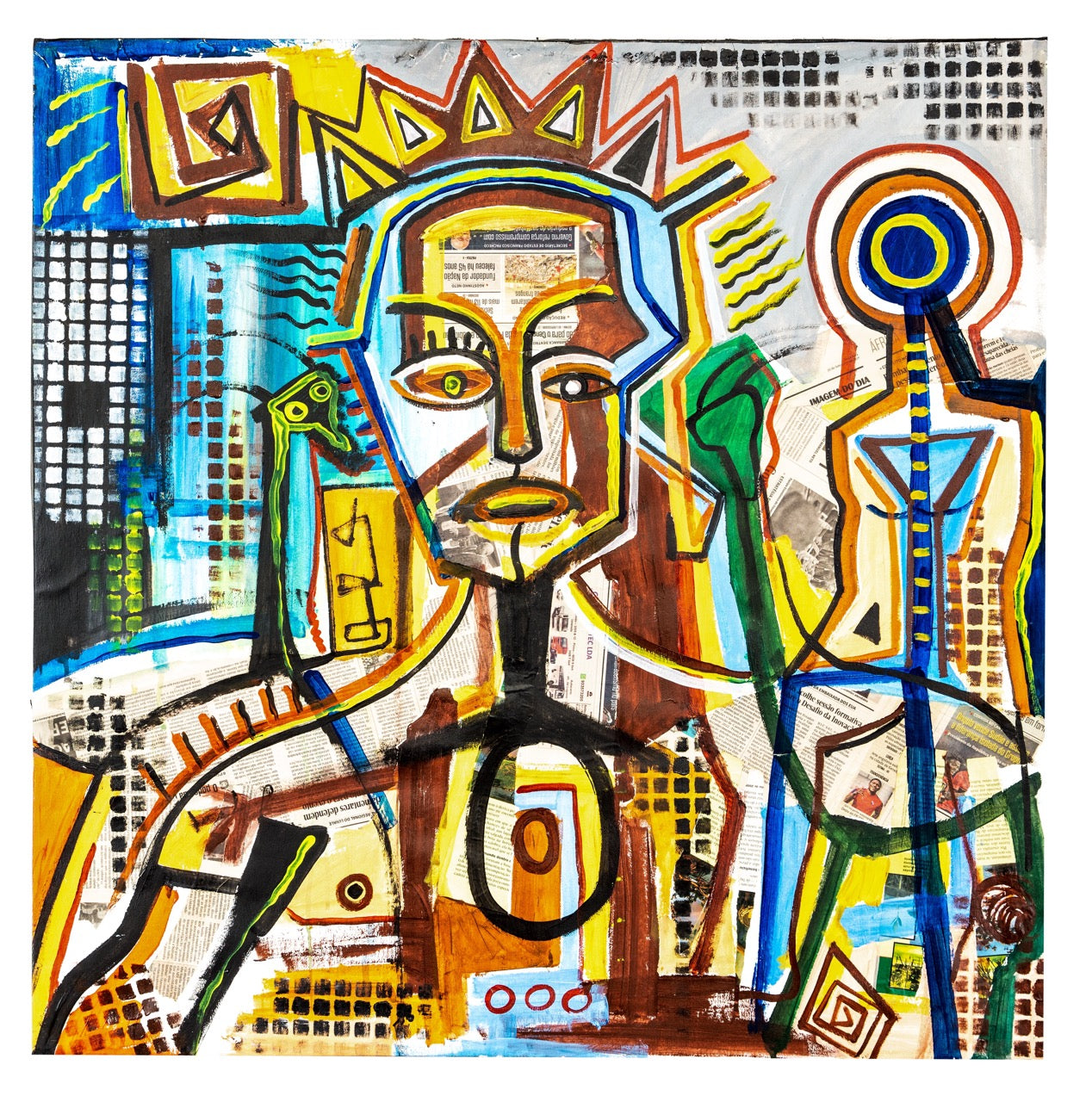 "Social science", Painting by Badiatu David | AFRIKANIZM ART