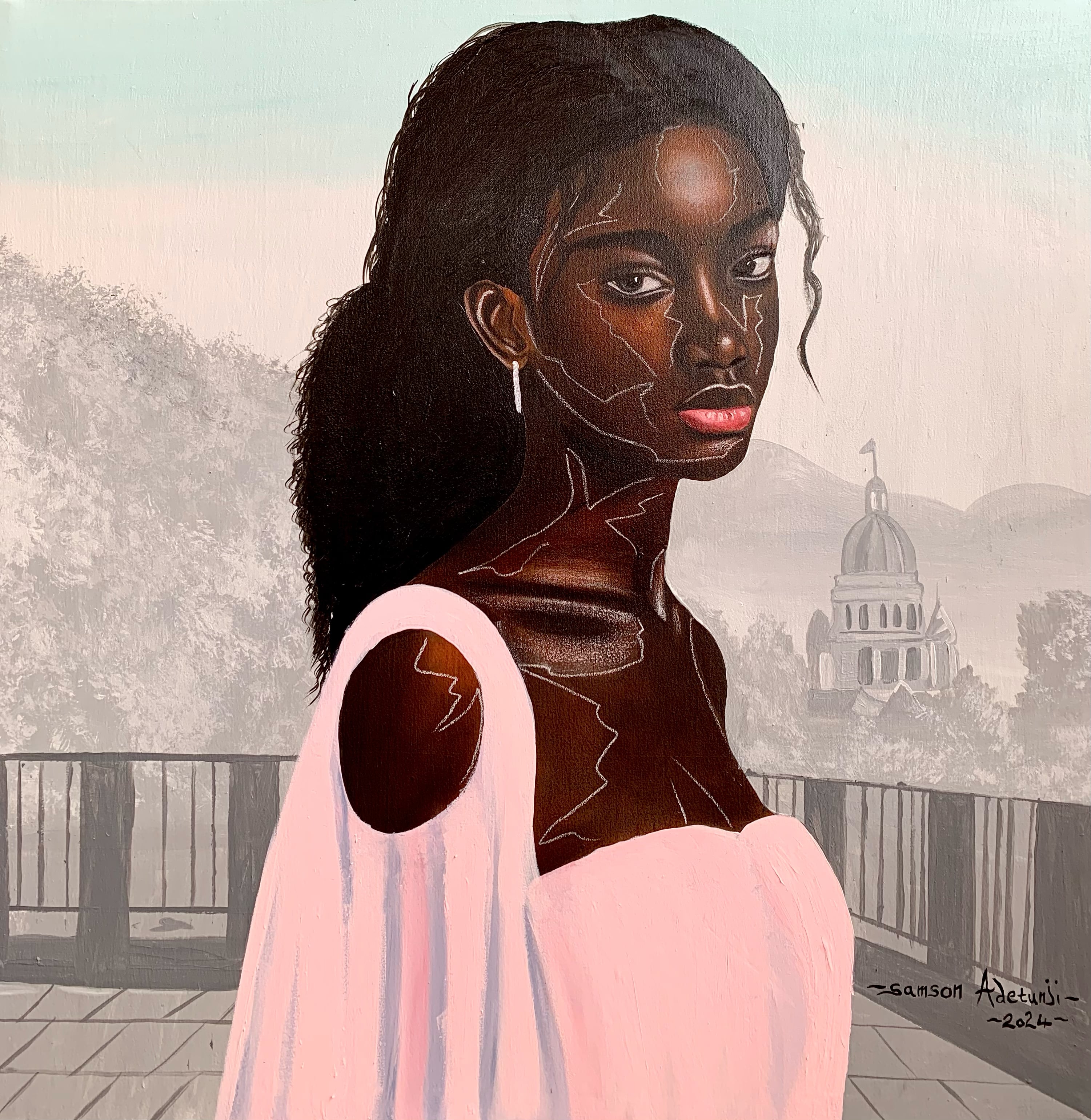 Enchanting Elegance – Original Painting by Samson Adetunji | Afrikanizm ...