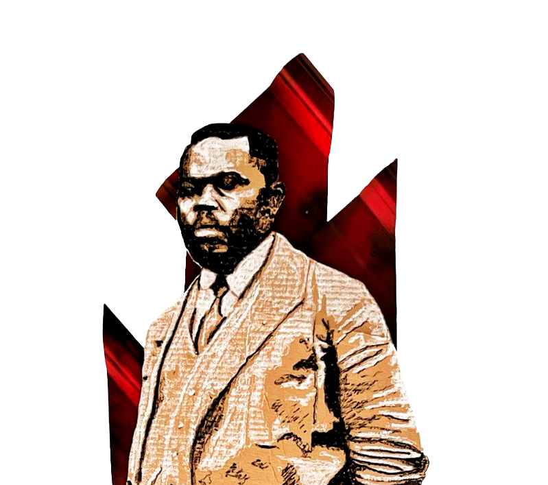 Marcus Garvey, Painting by Rómulo Santa Rita | AFRIKANIZM ART