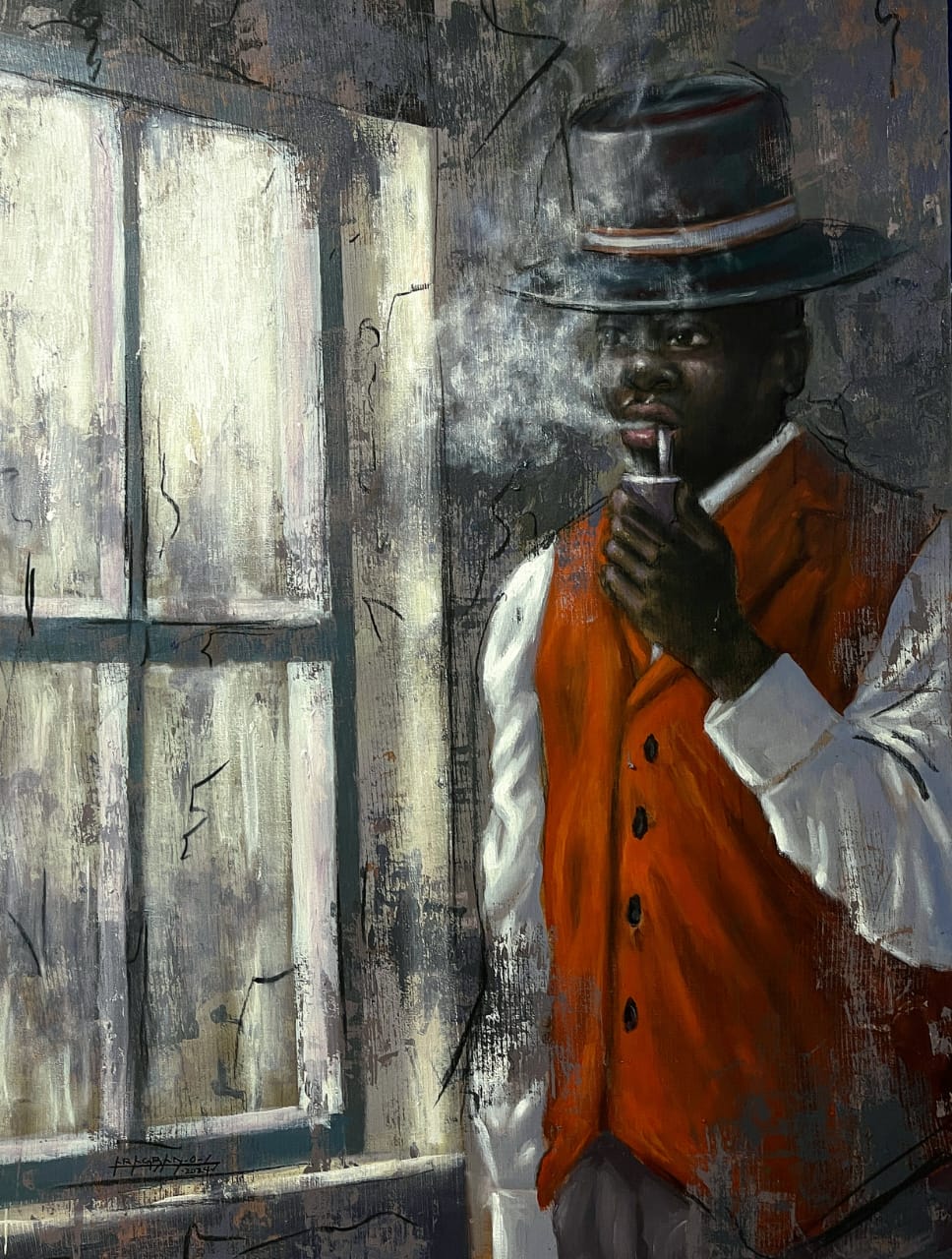 Observation, Painting by Aragbada Steven | AFRIKANIZM ART