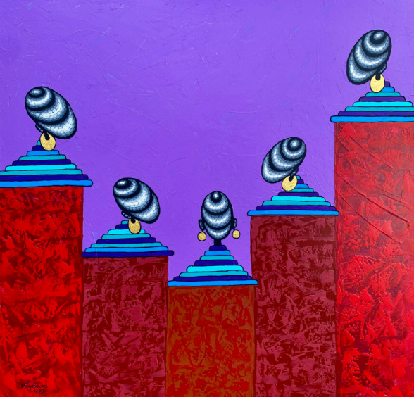 Role model II, Painting by Aimable Mugabo | AFRIKANIZM ART