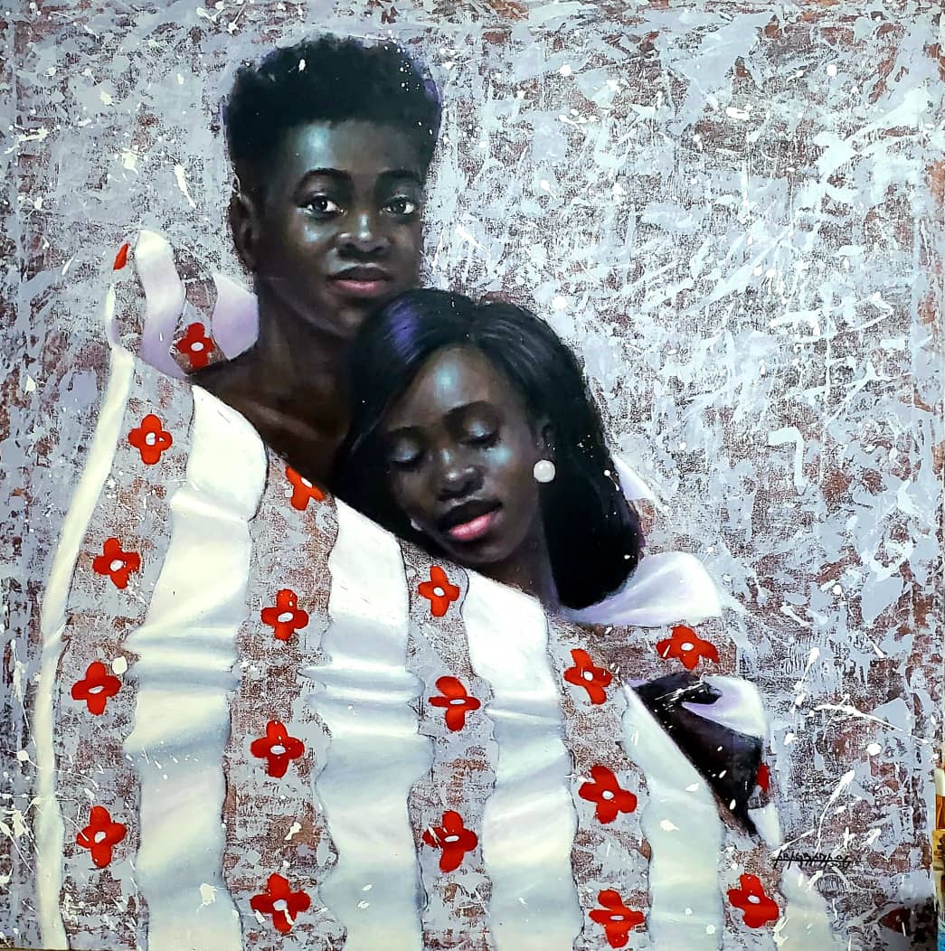 Shield, Painting by Aragbada Steven | AFRIKANIZM ART