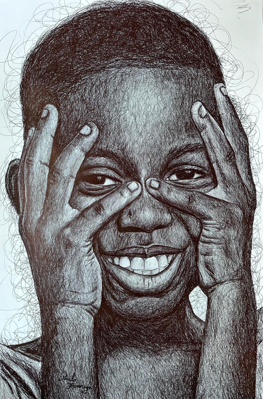 Simplicity, Drawing by Paulo Formiga | AFRIKANIZM ART