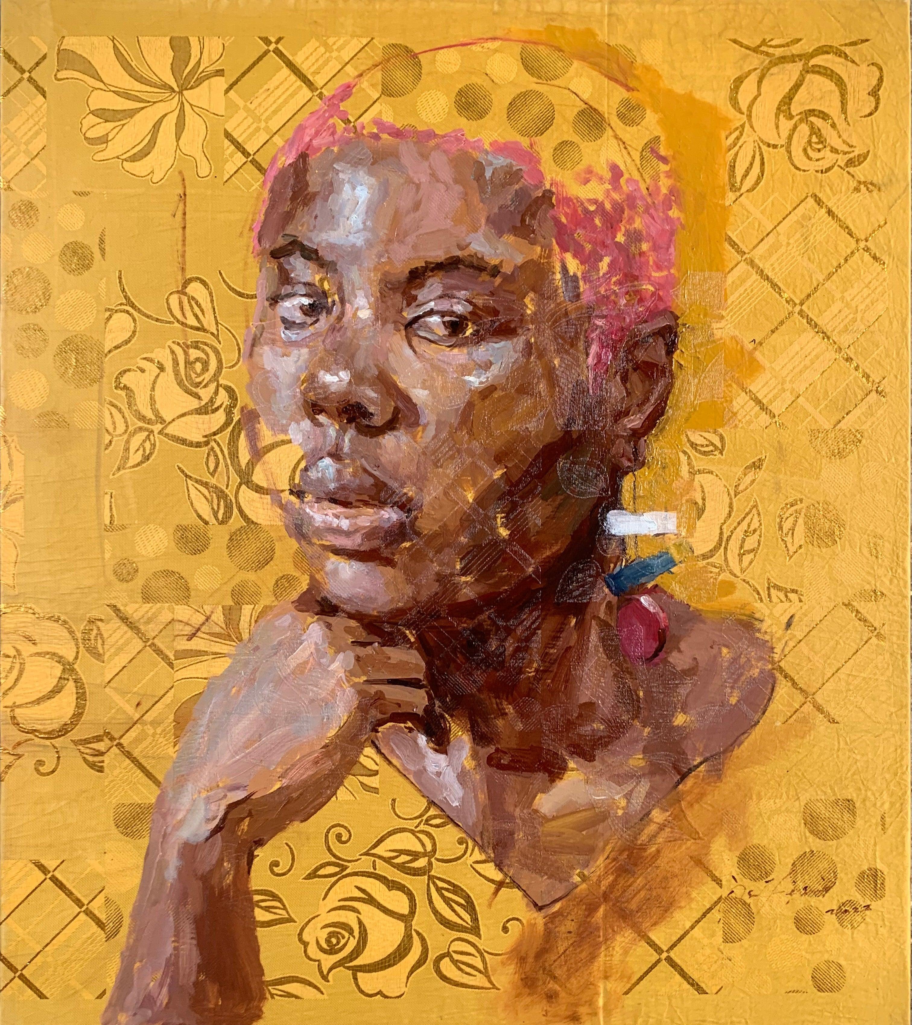 All for Selfie II, Painting by Osifeso Ezekiel | AFRIKANIZM ART