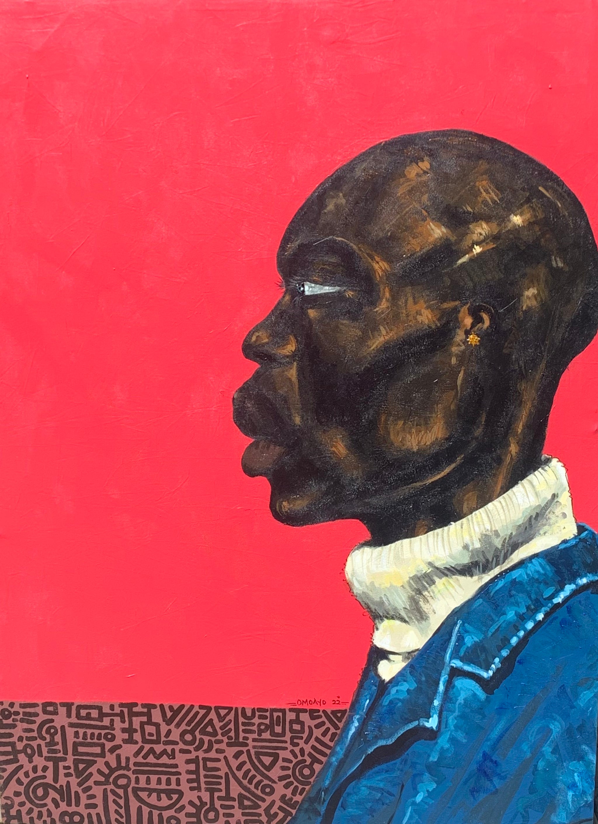 Boyi (2022) | Acrylic Polymer Portrait Painting – AFRIKANIZM ART