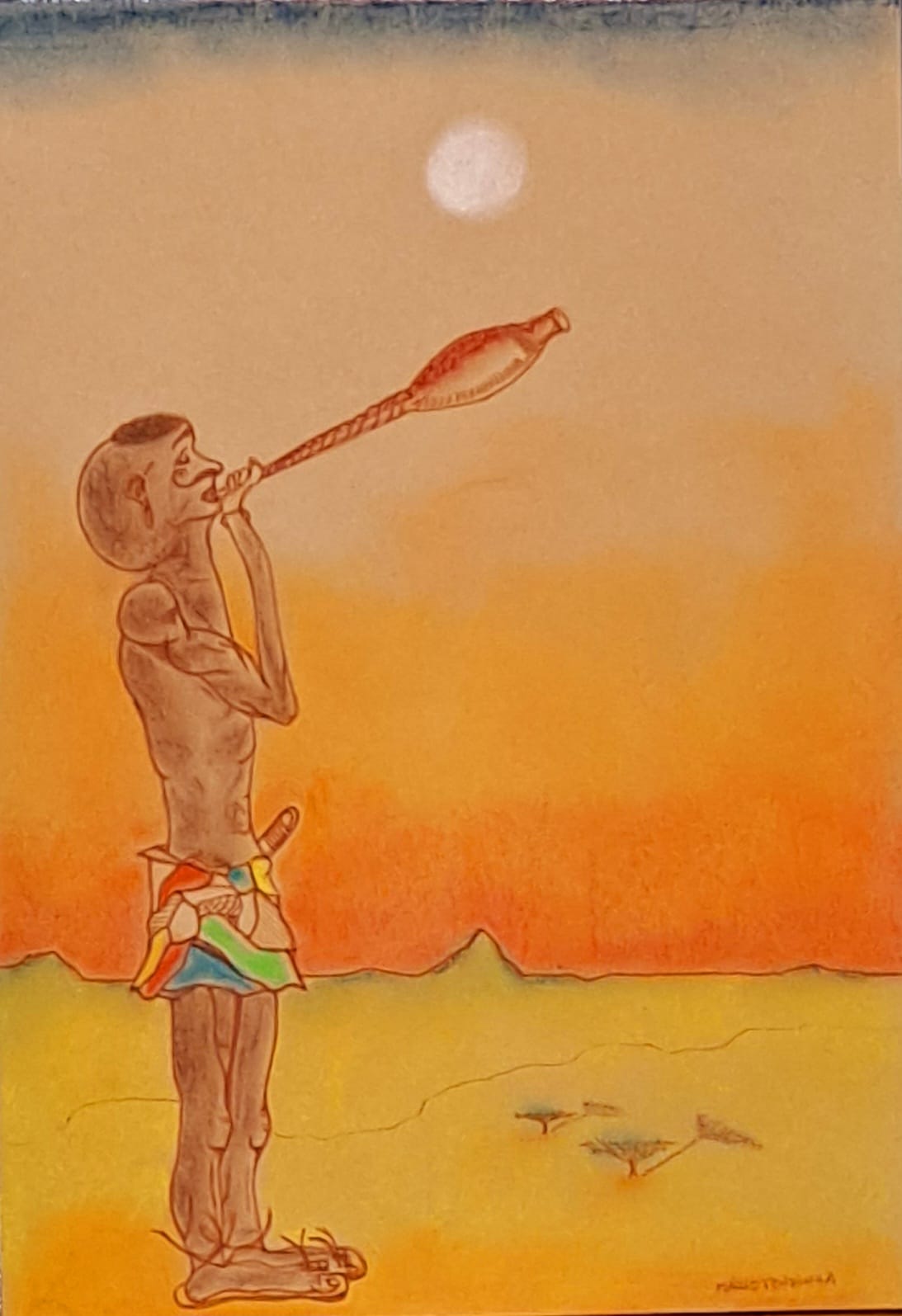 The Call, Painting by Mário Tendinha | AFRIKANIZM ART