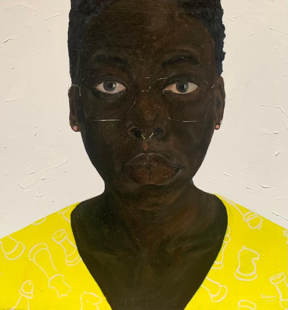 I'm Spec III, Painting by Azeez Salami | AFRIKANIZM ART
