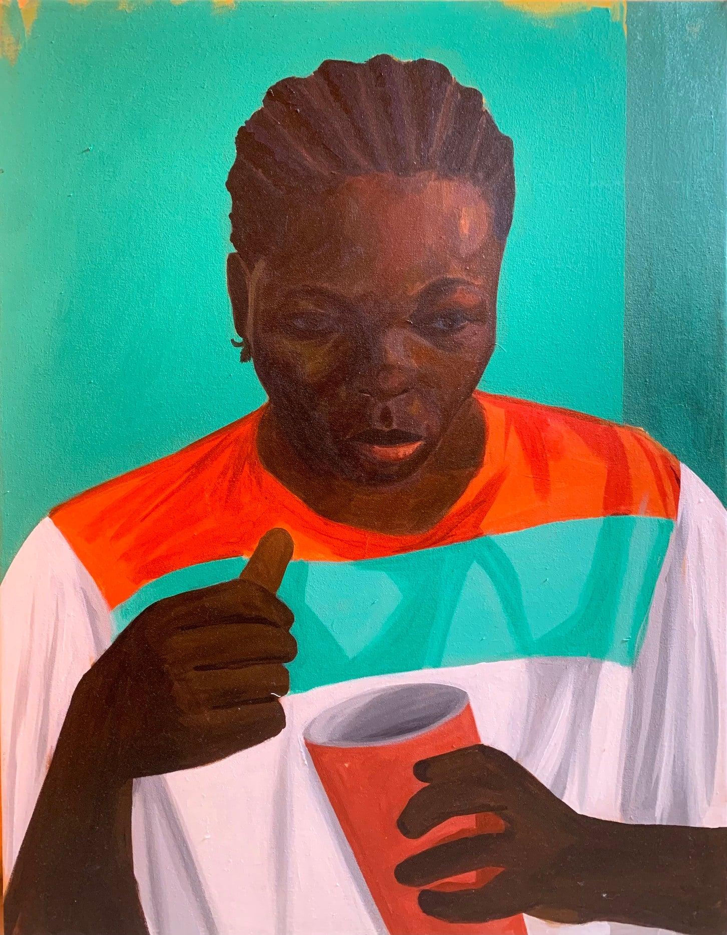 Mariam II, Painting by Adewole Damola | AFRIKANIZM ART – Afrikanizm