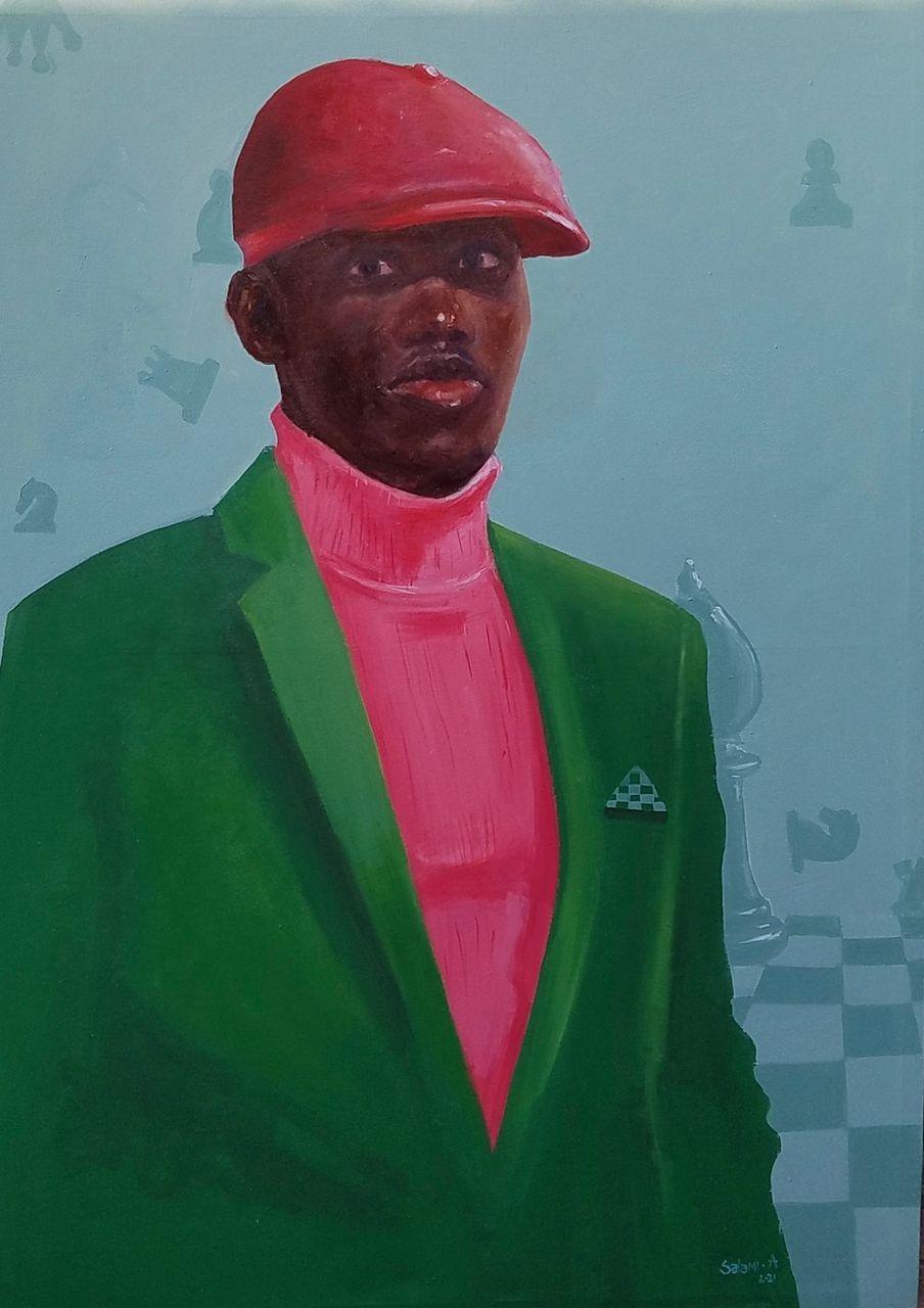 Stay Up, Painting by Azeez Salami | AFRIKANIZM ART